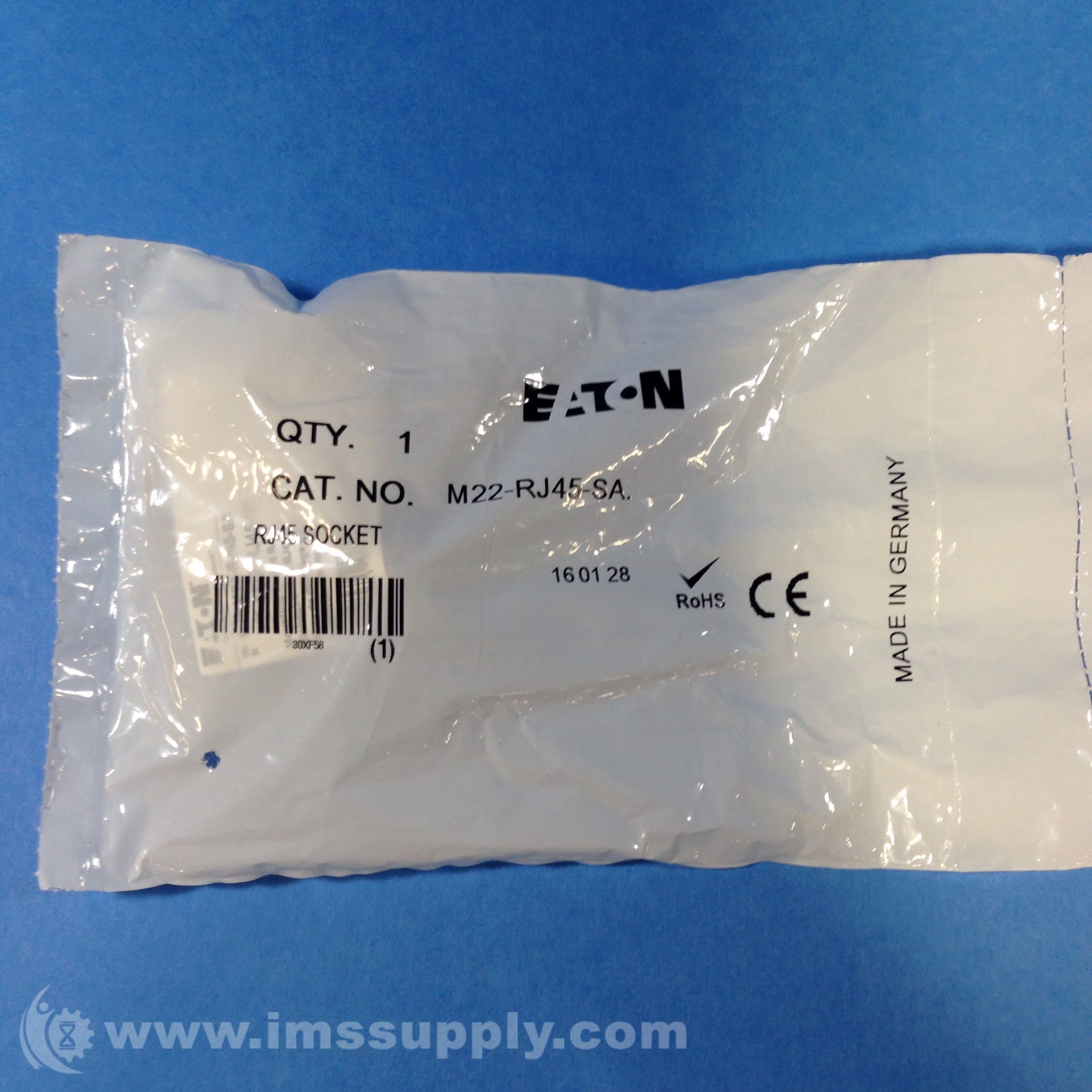 Eaton M22-RJ45-SA Switch Accessory, RJ45 Socket, M22 Series - IMS Supply