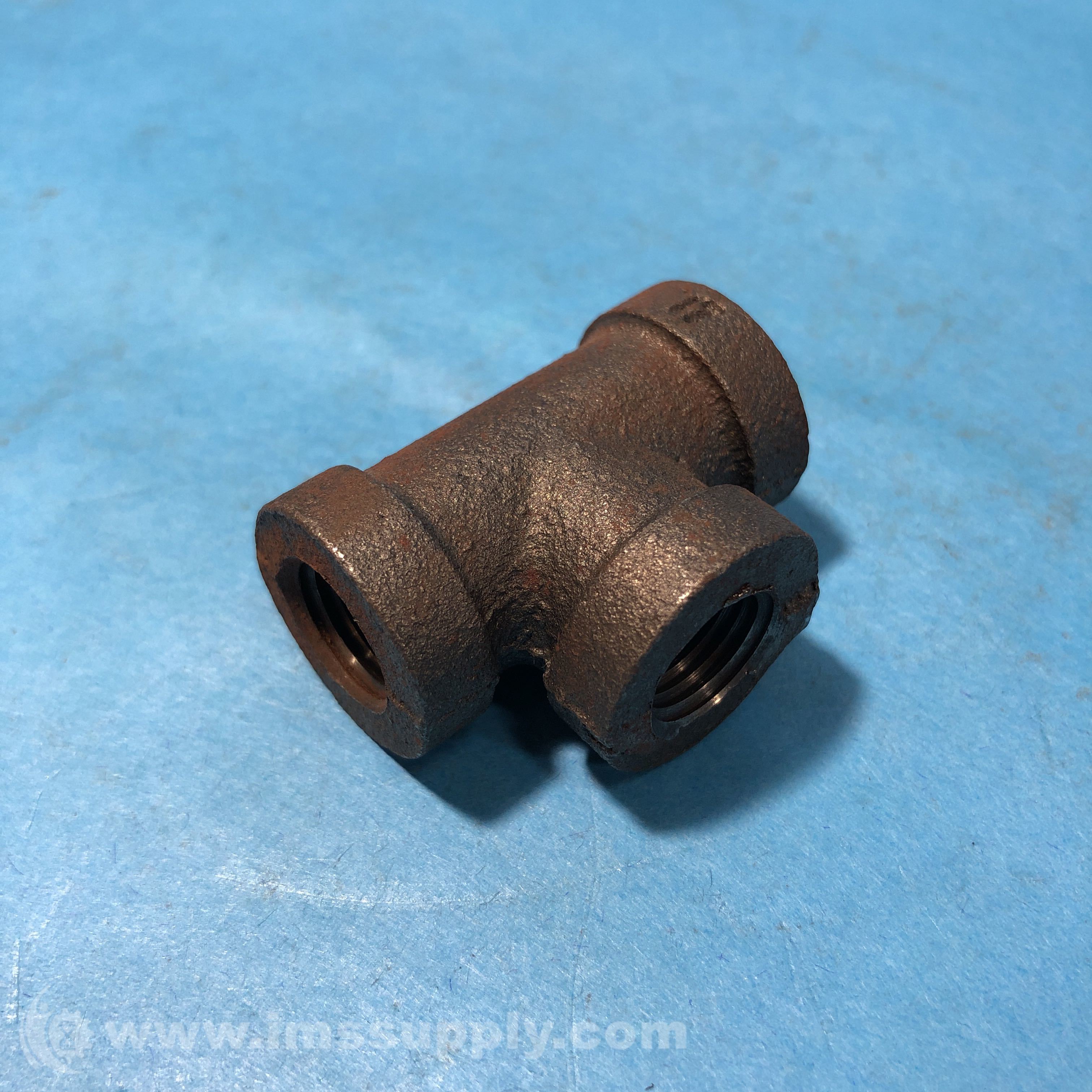 Ward 17 Tee Fitting, Black Mallable Iron - IMS Supply