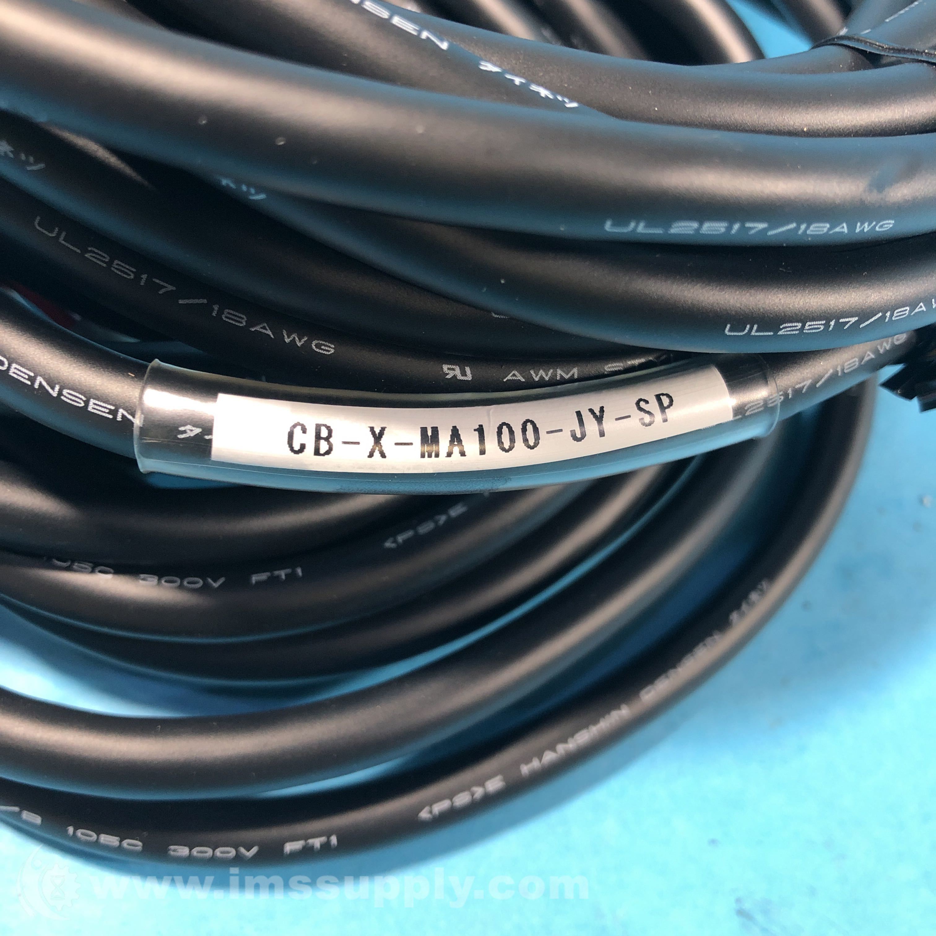 Hanshin Densen CB-X-MA100-JY-SP Robot Motor Cable, 300V - IMS Supply