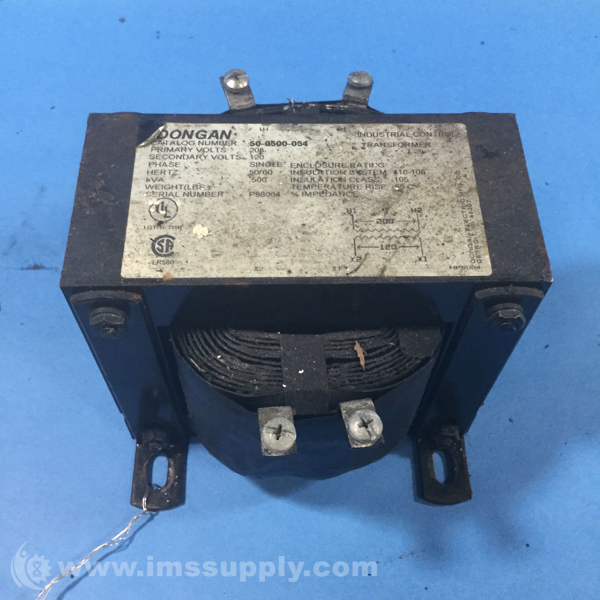Dongan 50-0500-054 500kVA Industrial Control Transformer - IMS Supply