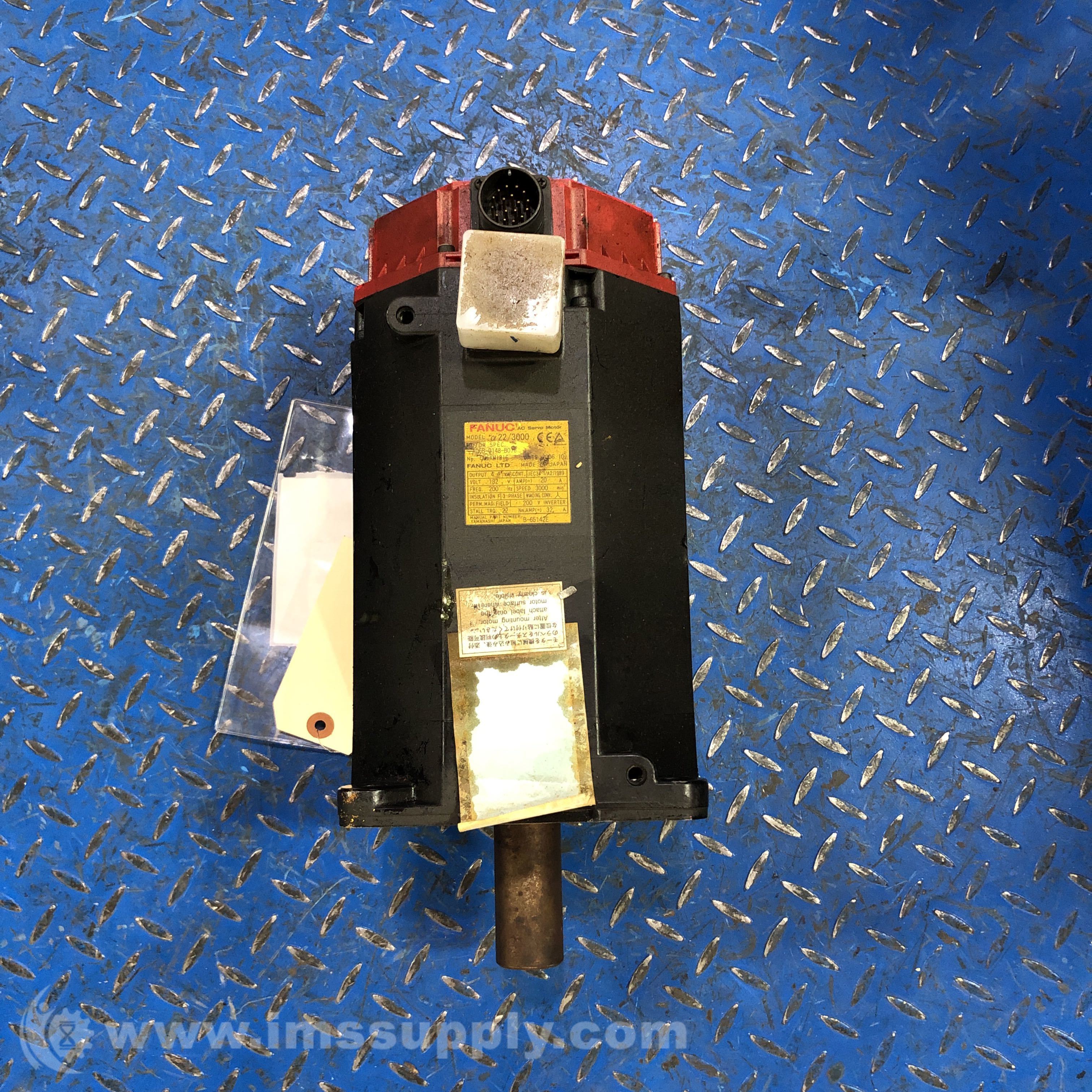 Fanuc a22/3000 AC Servo Motor - IMS Supply