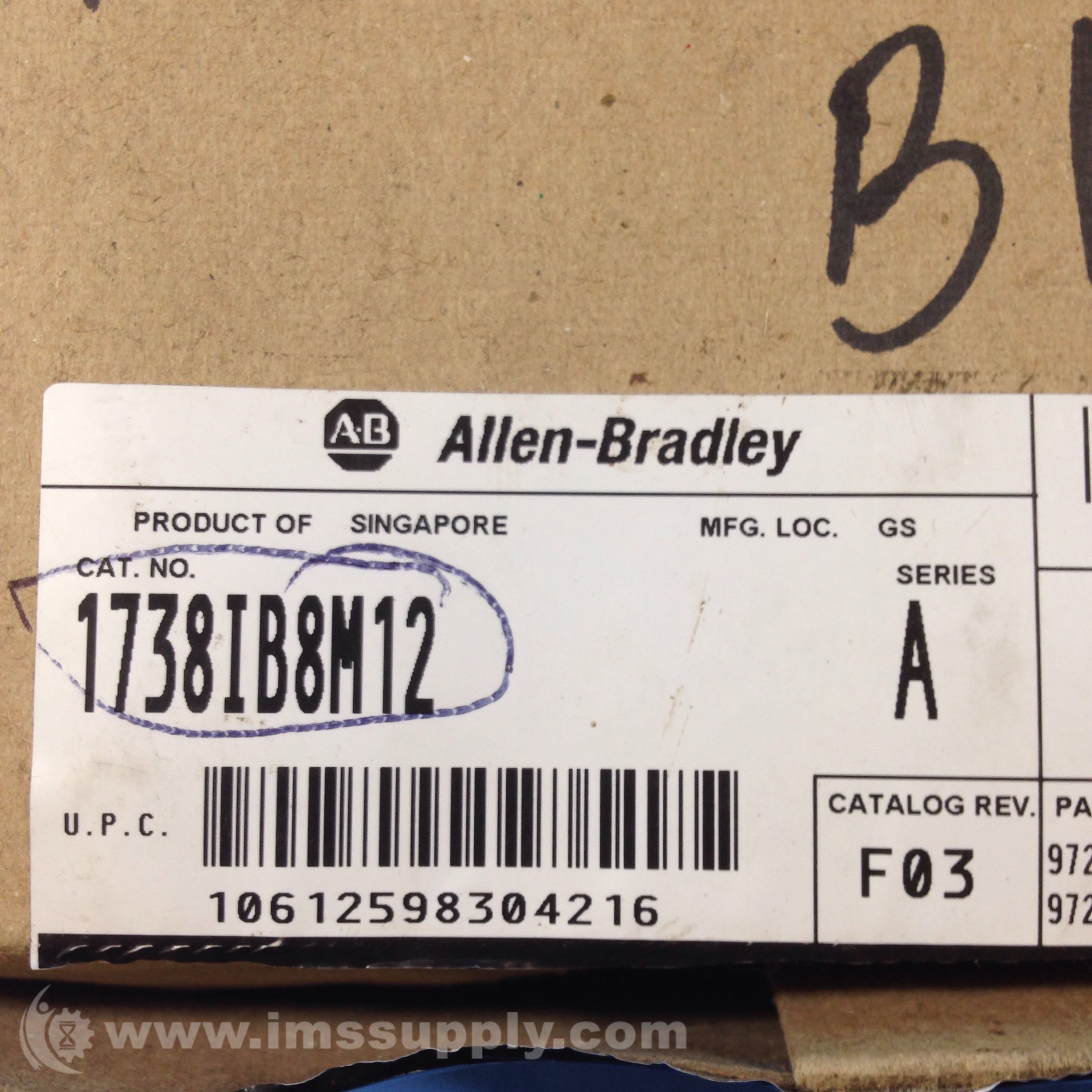 ALLEN BRADLEY 1738-IB8M12 input module - IMS Supply
