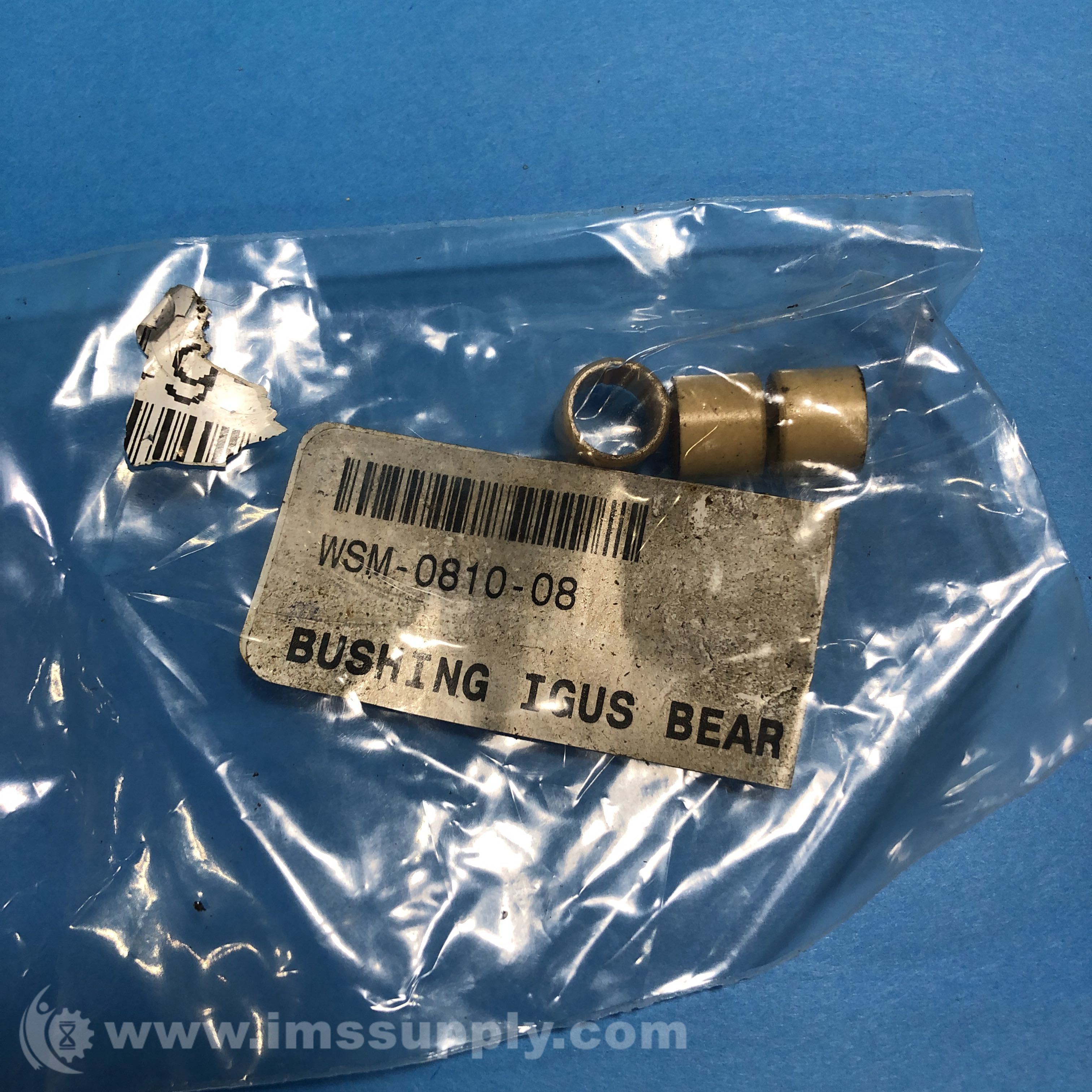 Igus WSM-0810-08 Pack of 3 Plain Bearing Sleeves - IMS Supply