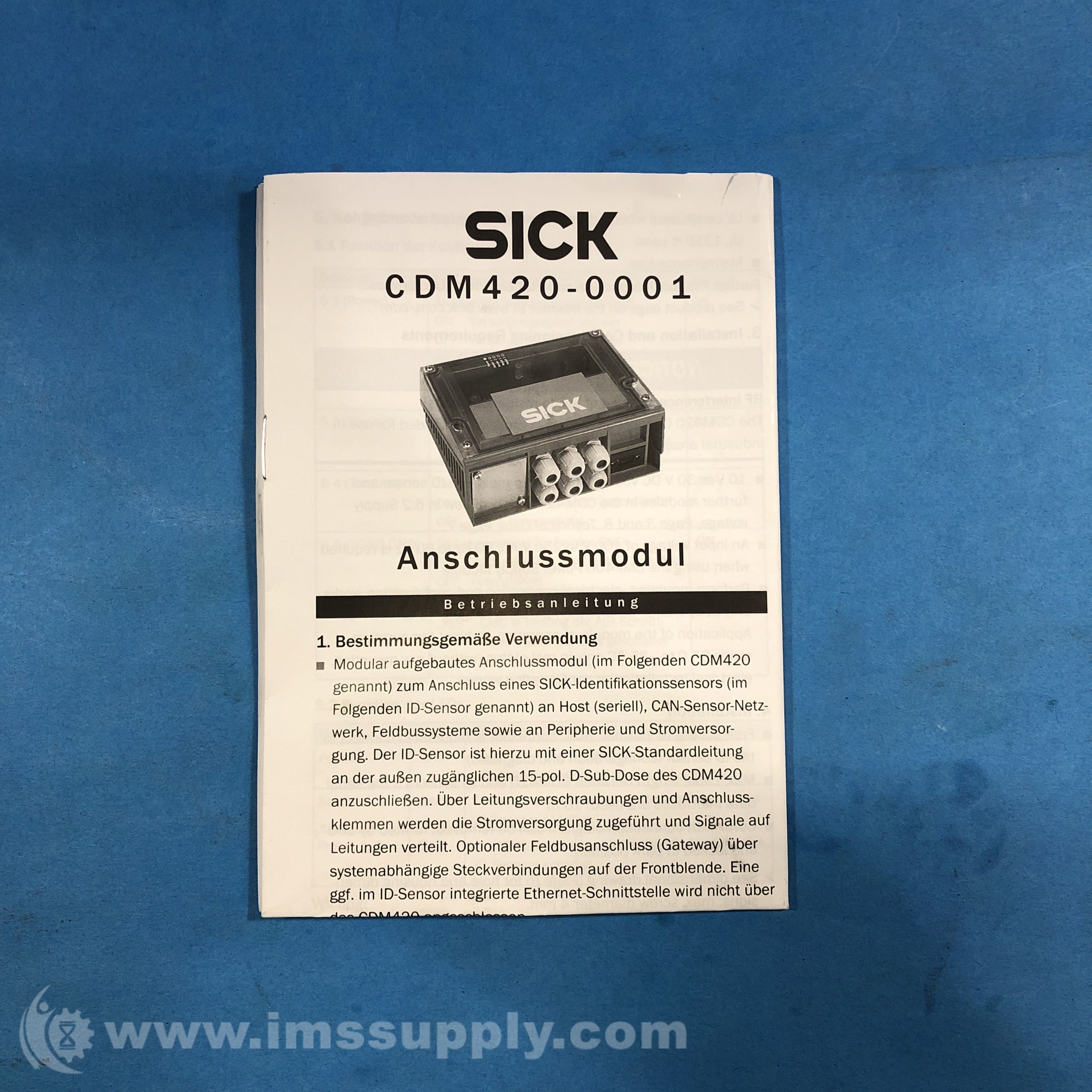 Sick CDM420-0001 - IMS Supply