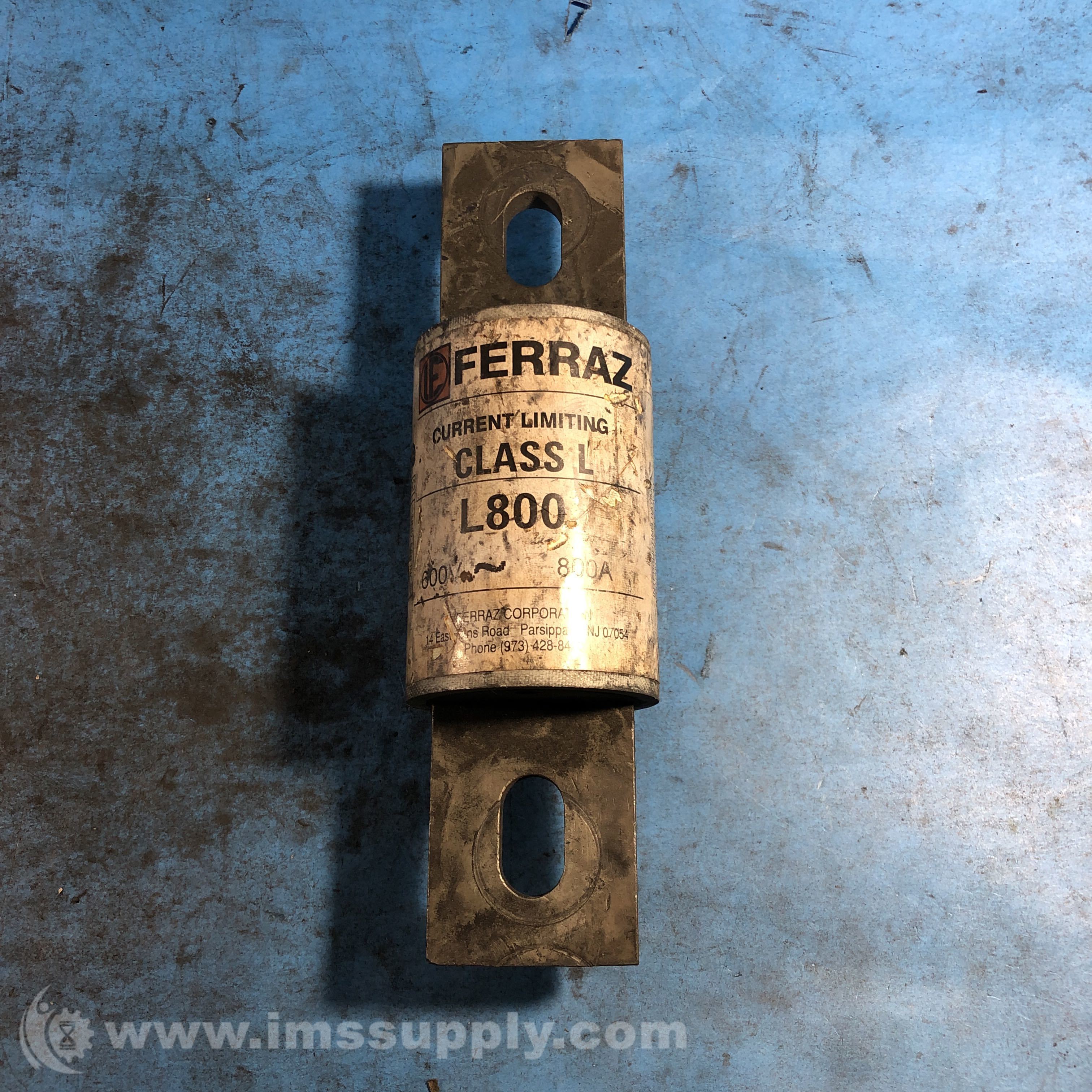 Ferraz L800 600V Class L 10 Second Time Delay Fuse - IMS Supply