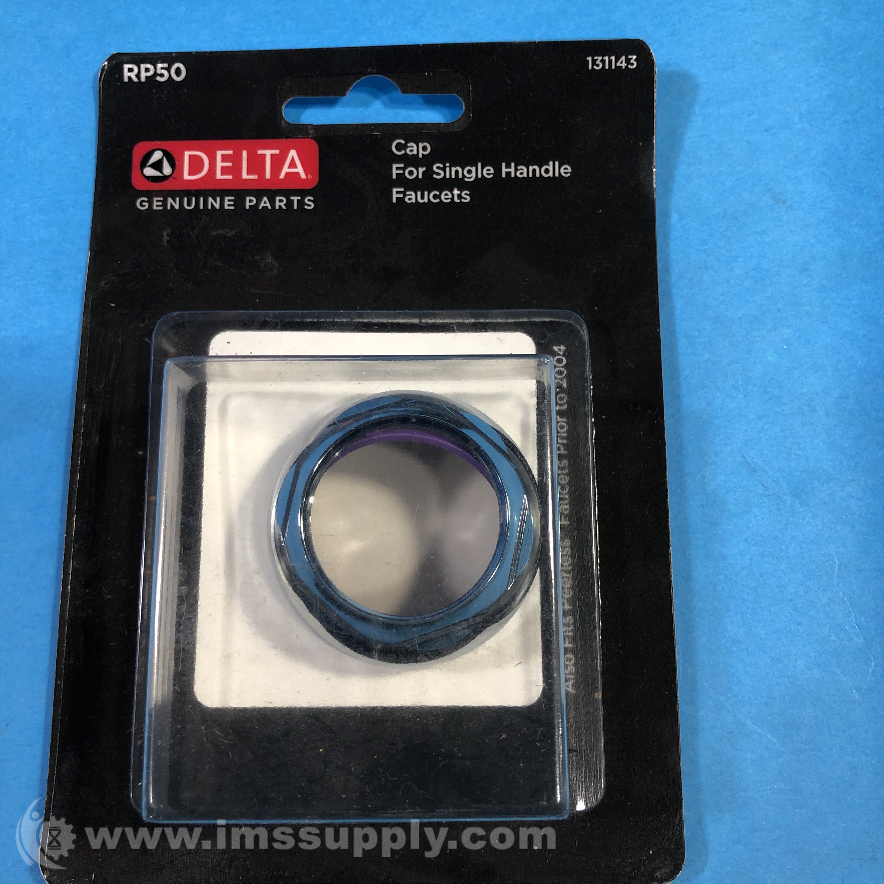 DELTA 131143 RP50 Kitchen Faucet Handle Cap with Chrome - IMS Supply