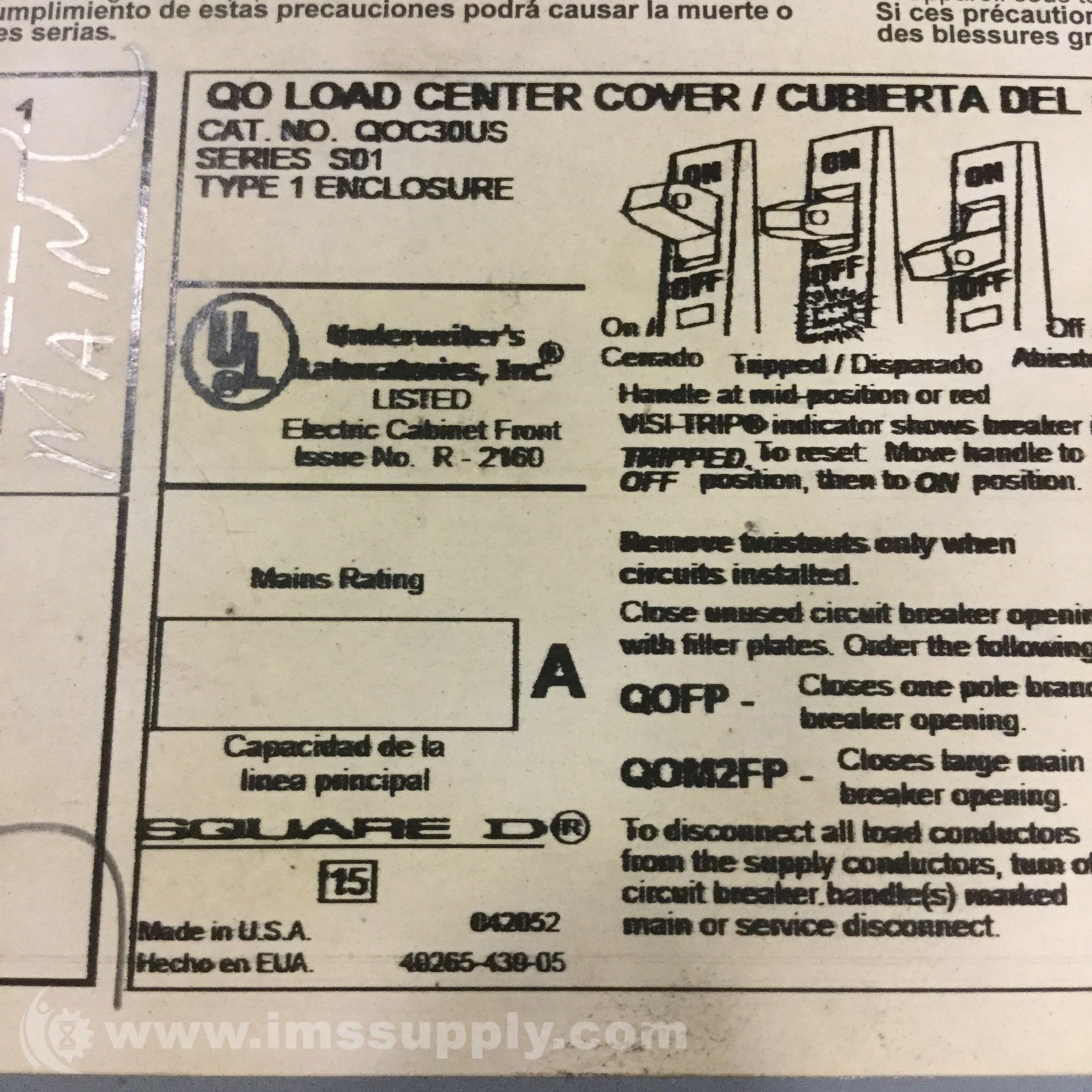 Square D R-2160 - IMS Supply