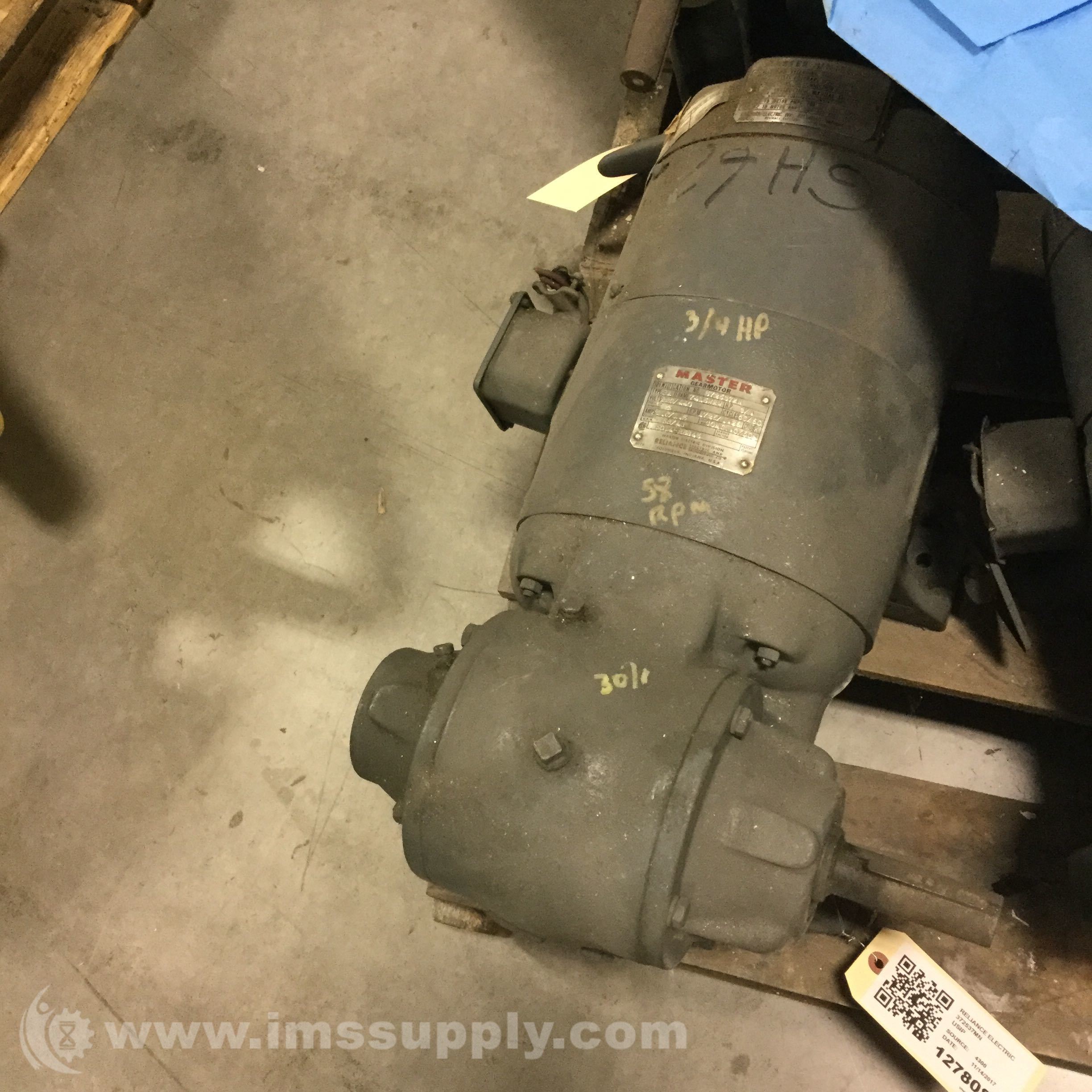 Reliance Electric 372537MN Master Gearmotor with Master Unibrake - IMS ...