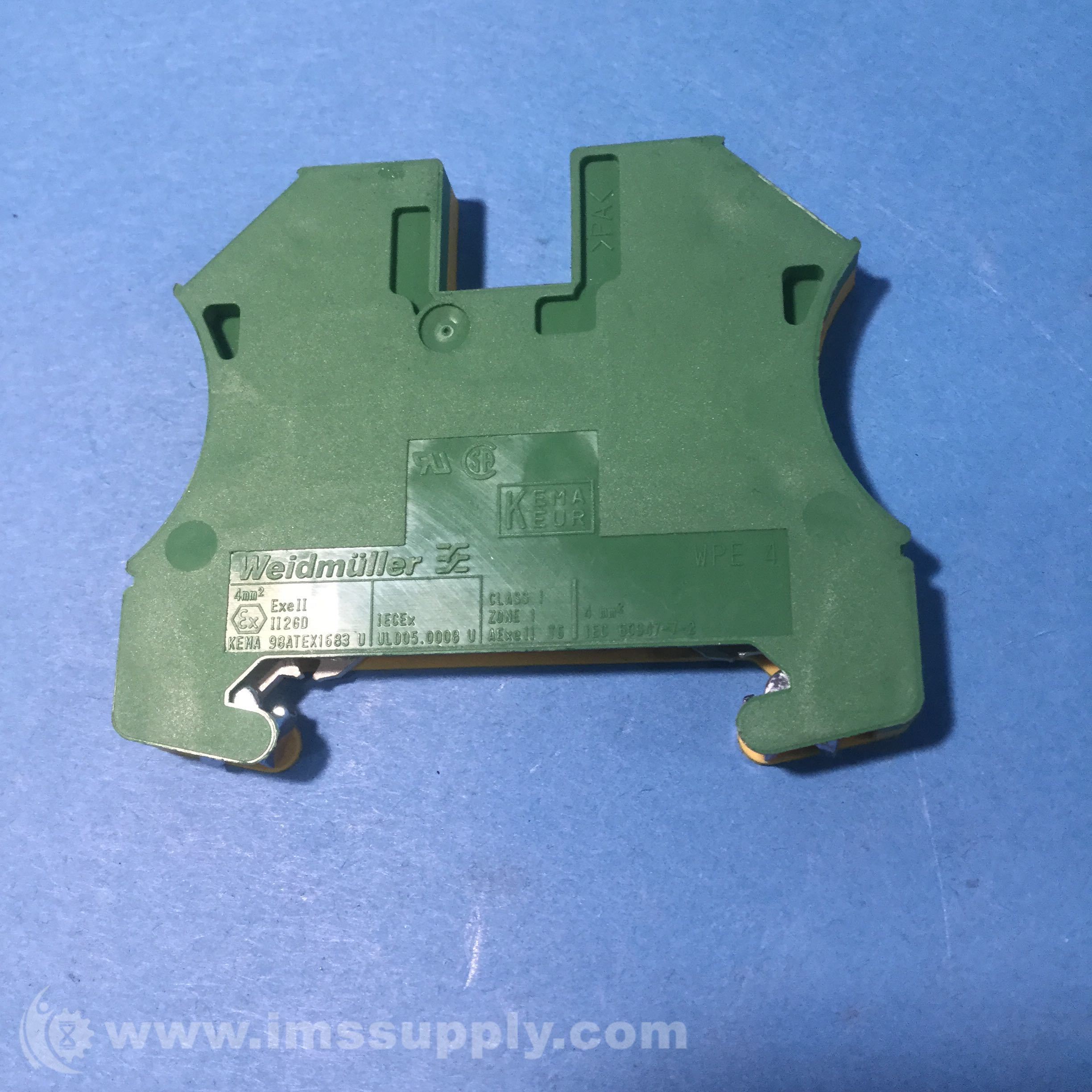 Weidmuller WPE-4 PE Terminal Block - IMS Supply