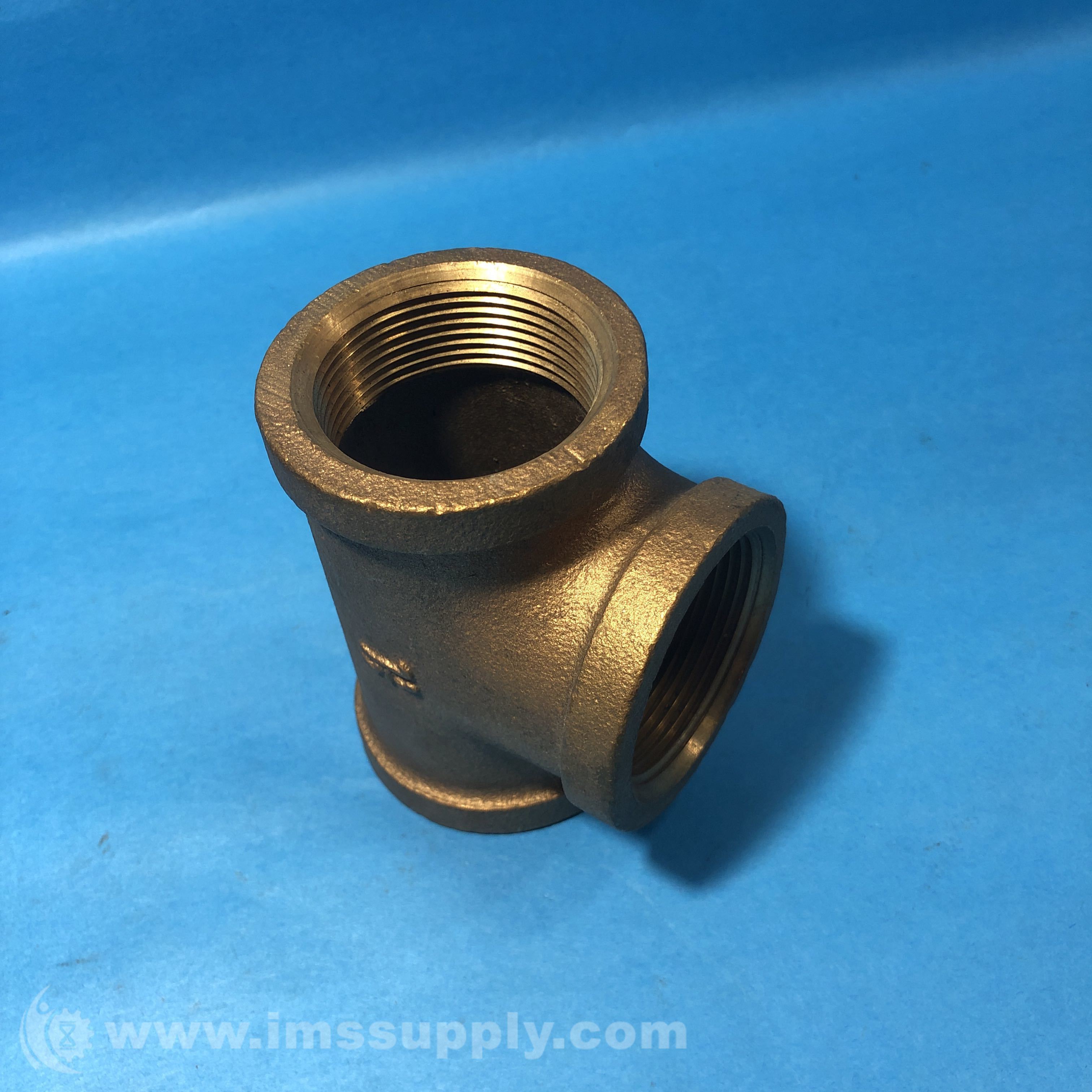 Siam Fittings Brass Tee 1-1/2 Threaded End Pipe Fitting - IMS Supply