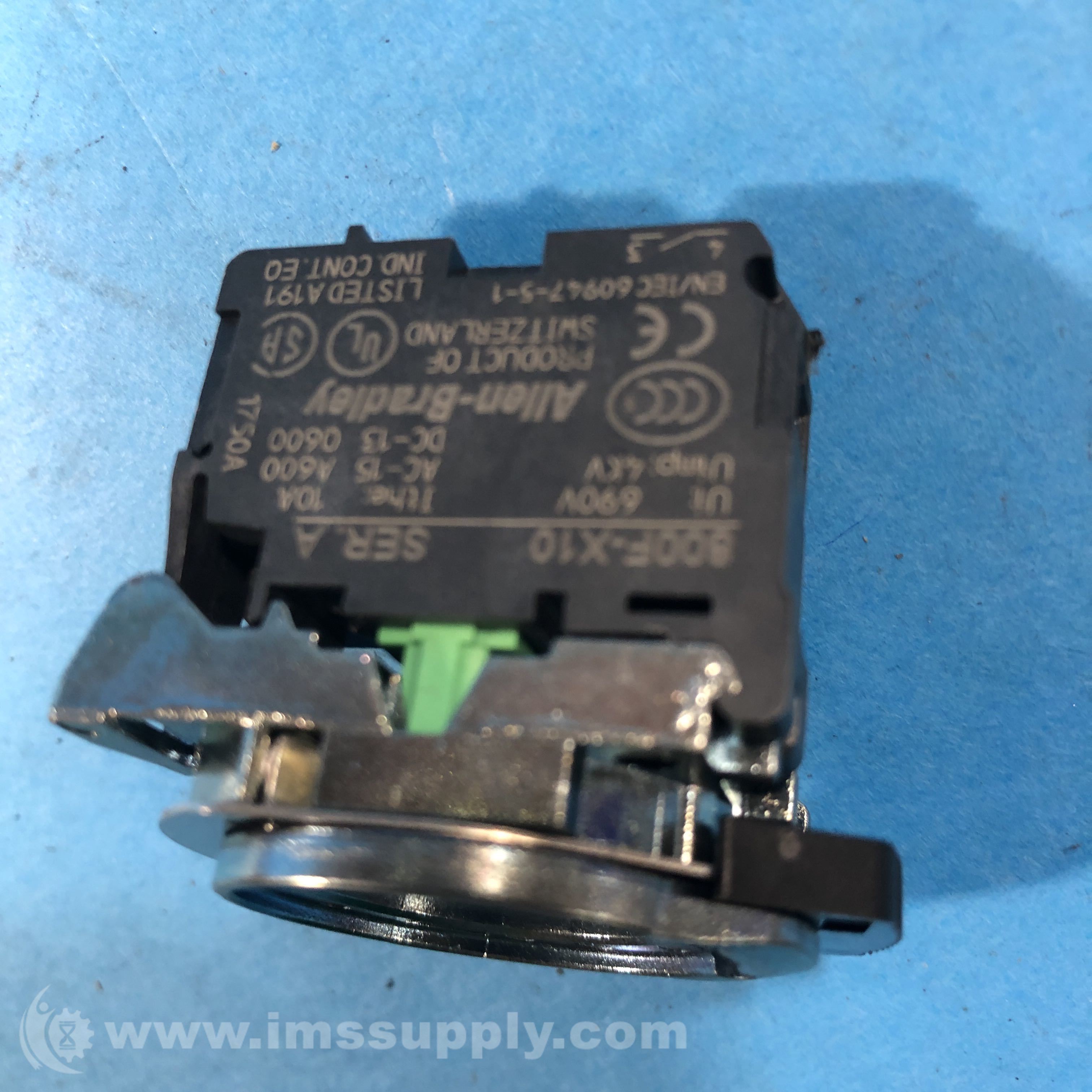 Allen Bradley 800F-X10 Contact Block Latch Mount 10AMP 690V 4KV - IMS ...