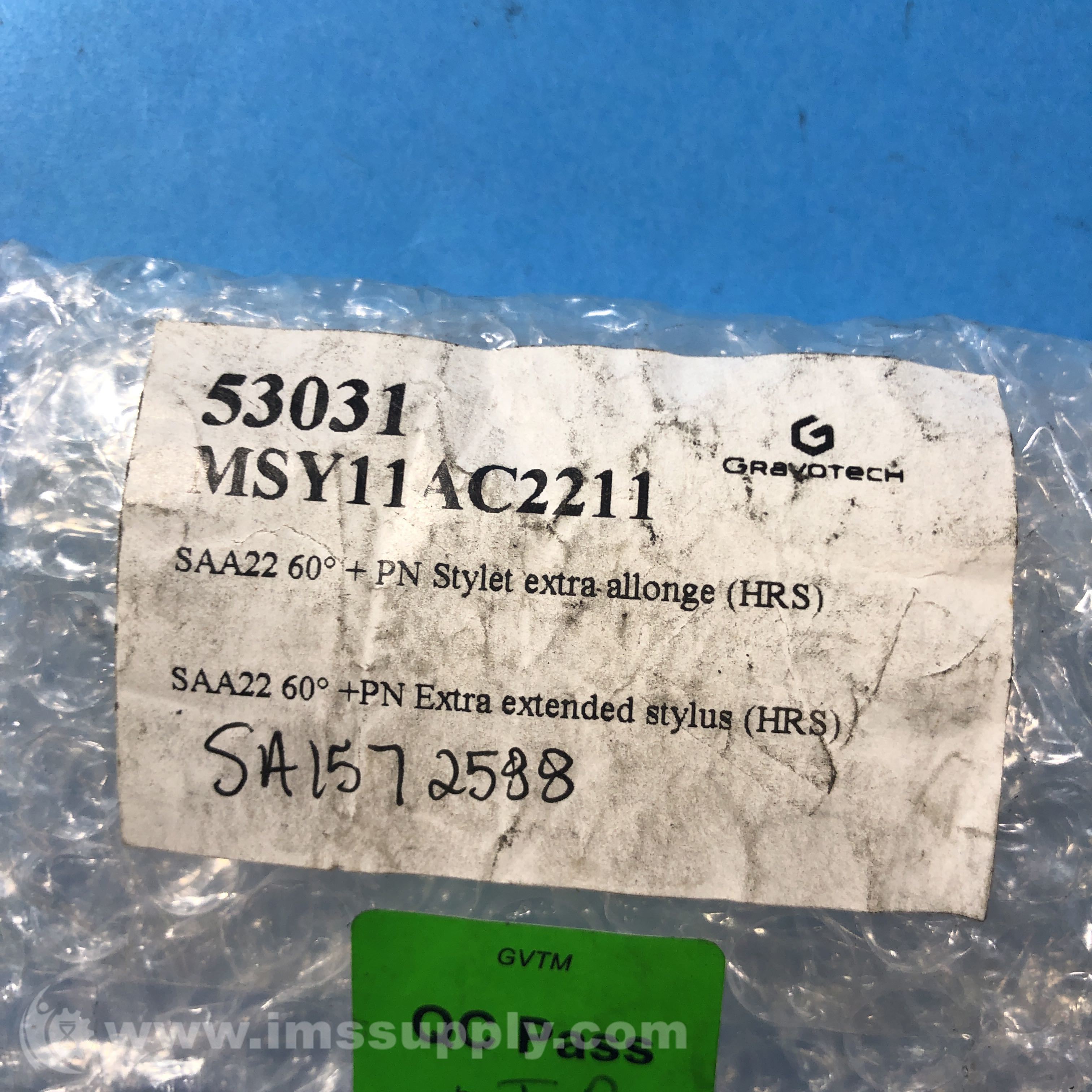 Gravotech, Inc. SAA22 60 Degree Extra Extended Stylus - IMS Supply