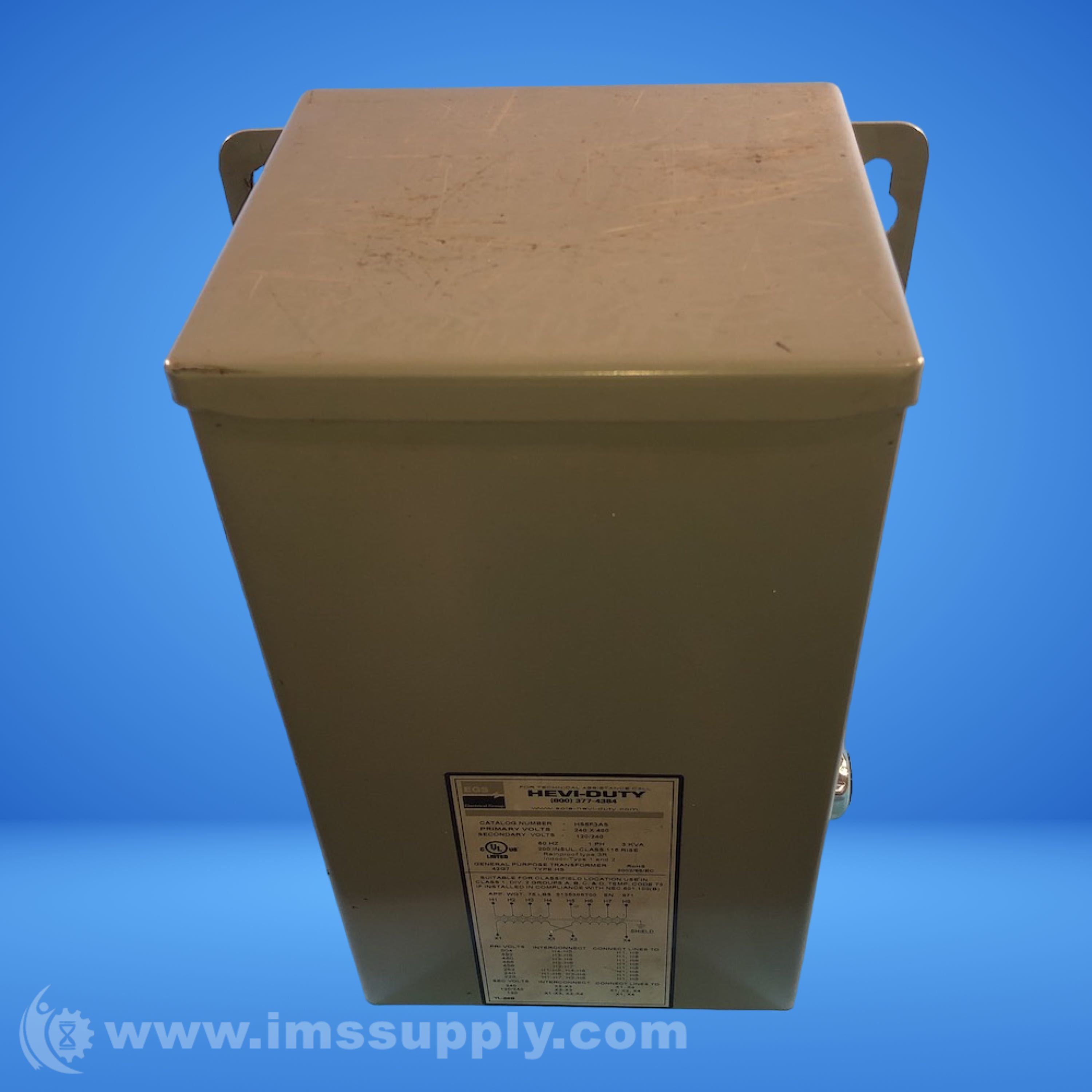 Hevi Duty Electric HS5F3AS Power Transformer - IMS Supply