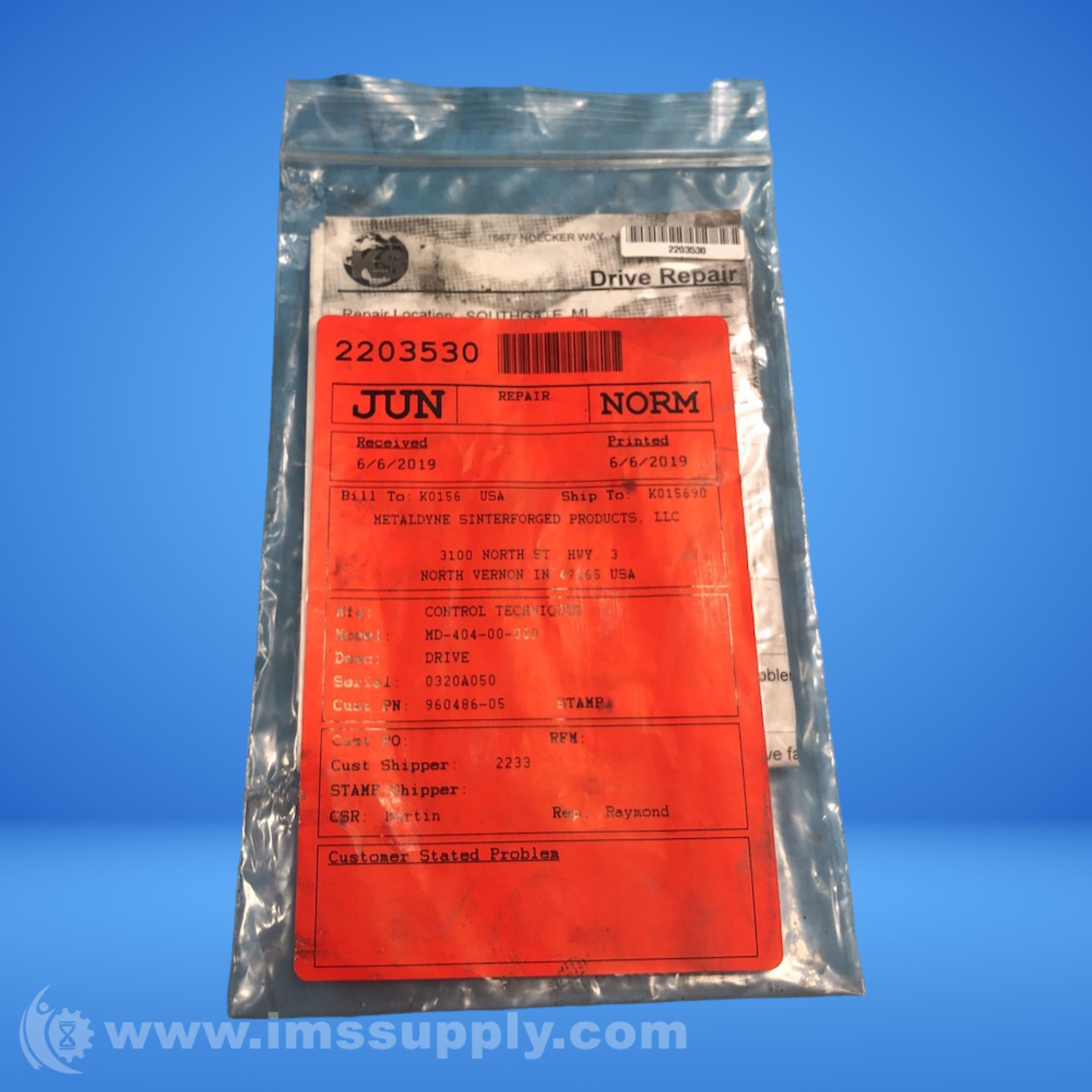 Control Techniques MD-404-00-000 Drive Module - IMS Supply