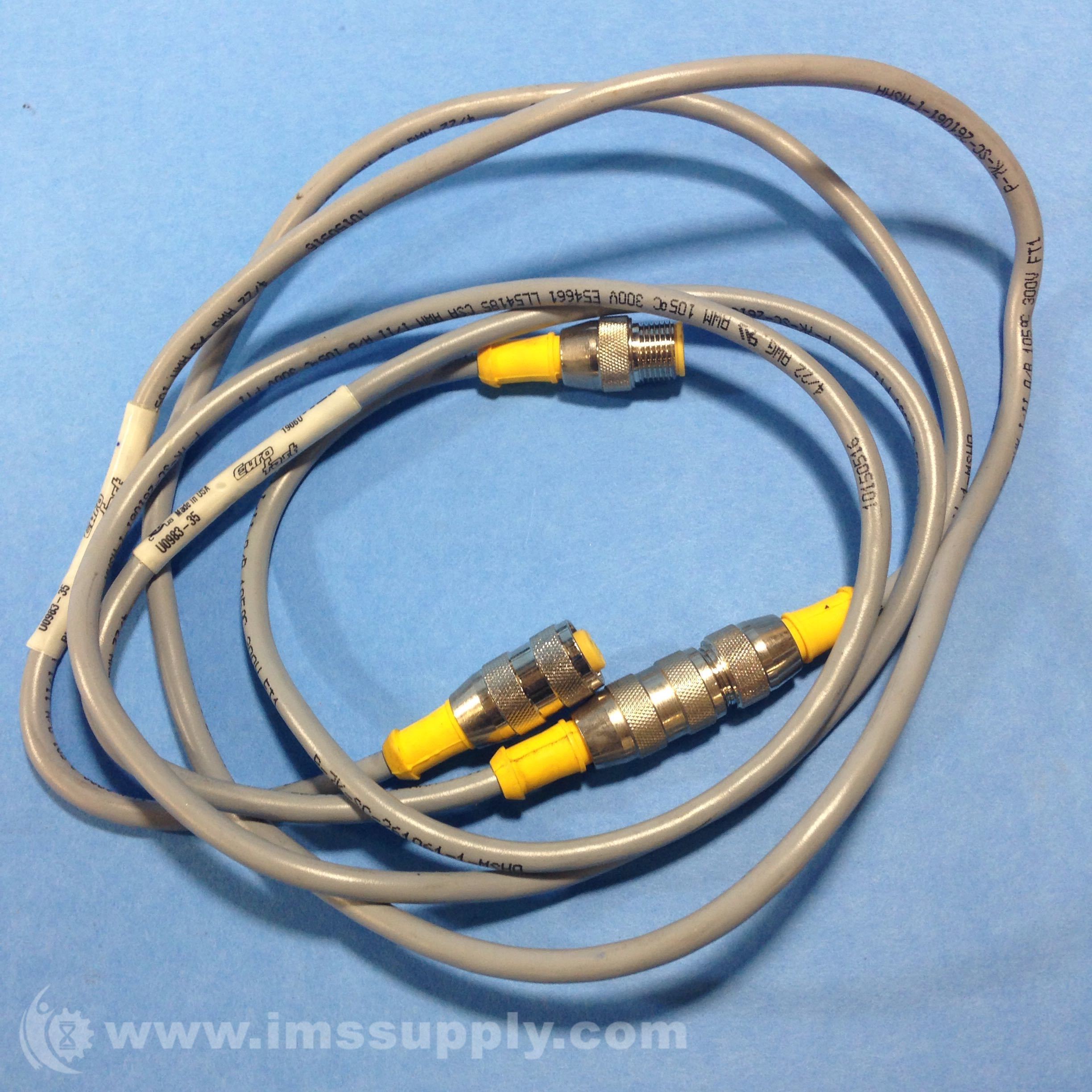 Turck U0983-35 Eurofast Molded Cordset (U0983-35) - IMS Supply