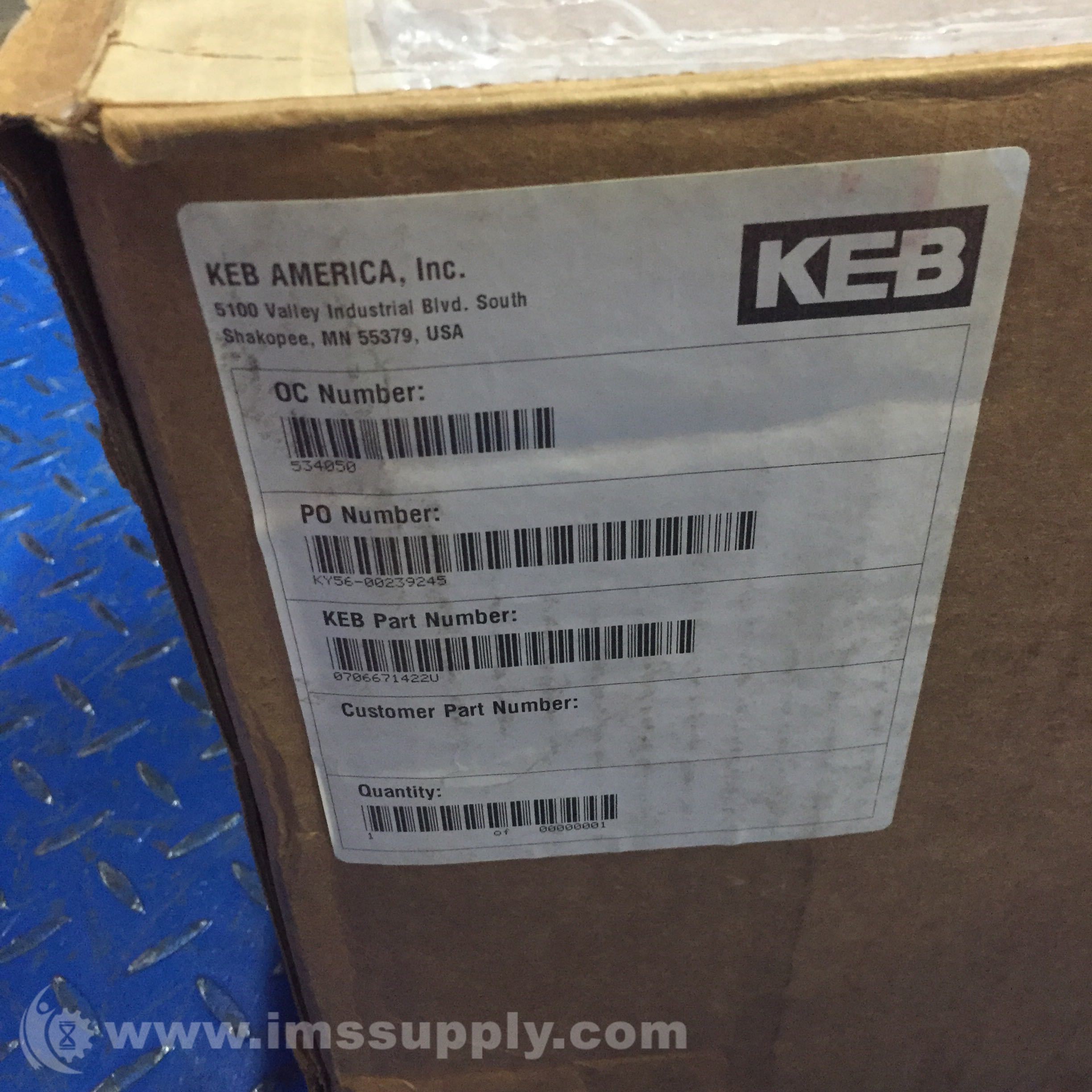 Keb America 0706671-422U Combibox Electric Clutch Brake - IMS Supply
