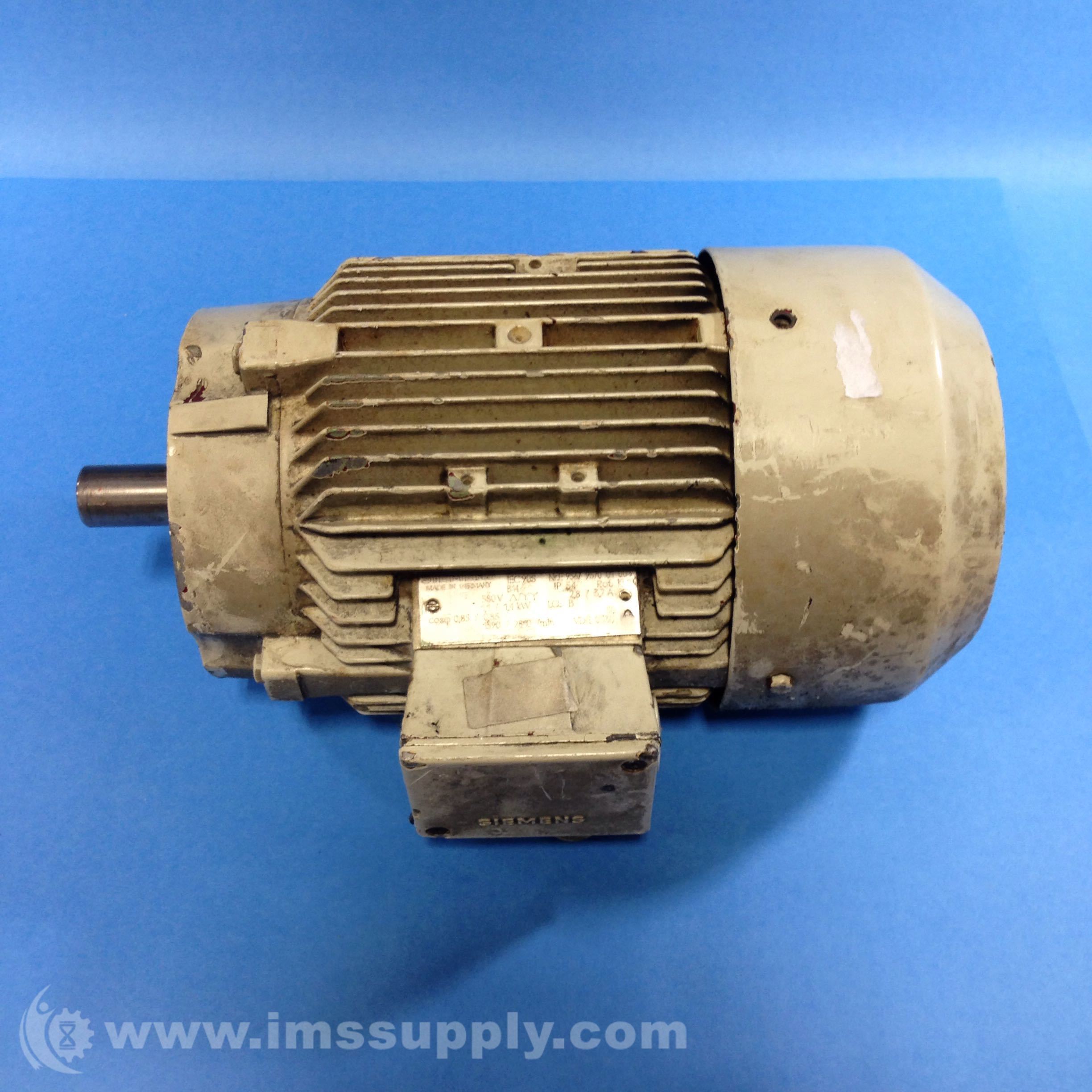 Siemens AC Motor, 1390/2810 RPM, VDE 0530, 2.8/3.7 Amp - IMS Supply