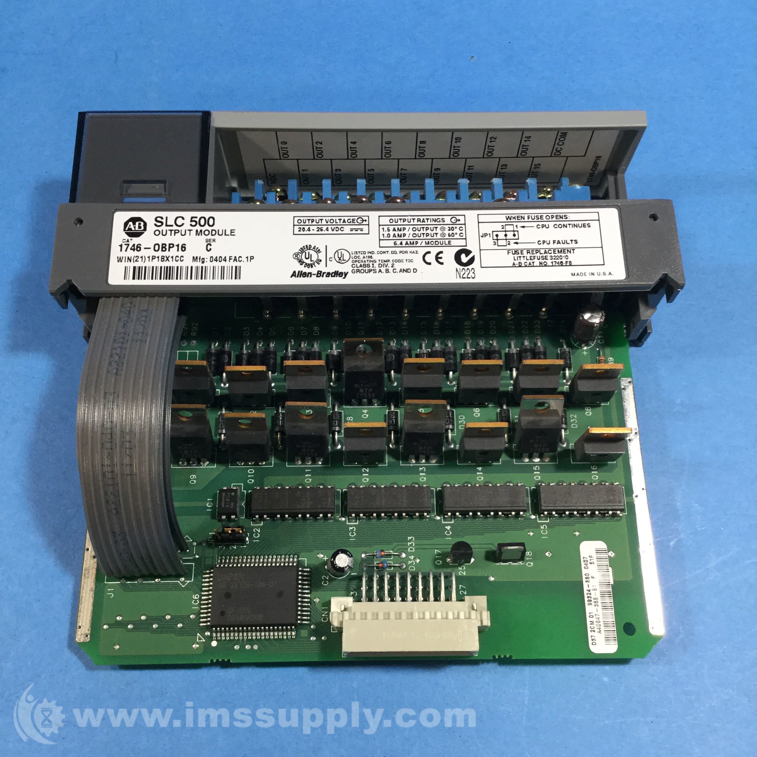 Allen Bradley 1746-OBP16 High Current Sourcing DC Output Module - IMS ...