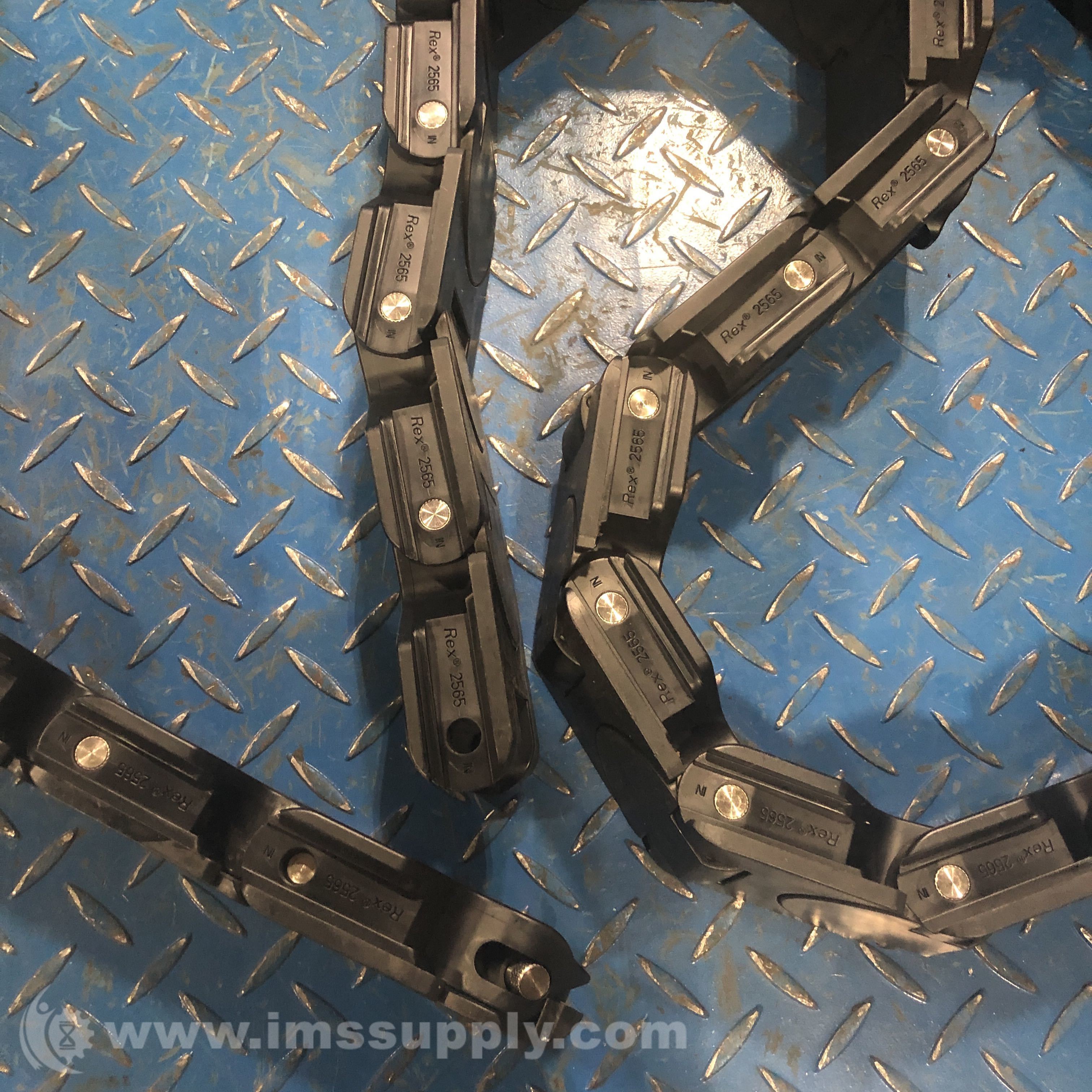 Rex Link Belt 2565 38 Link Tabletop Zerogap Conveyor Chain - IMS Supply