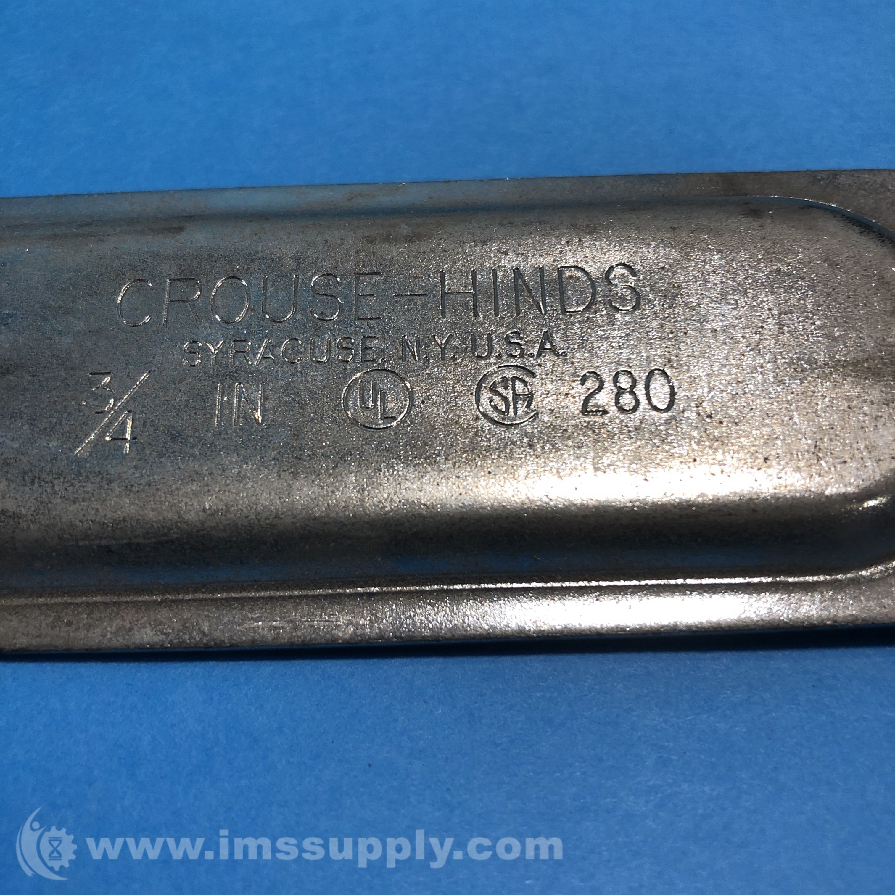 Crouse Hinds 280 Steel Conduit Cover, 3/4 - IMS Supply