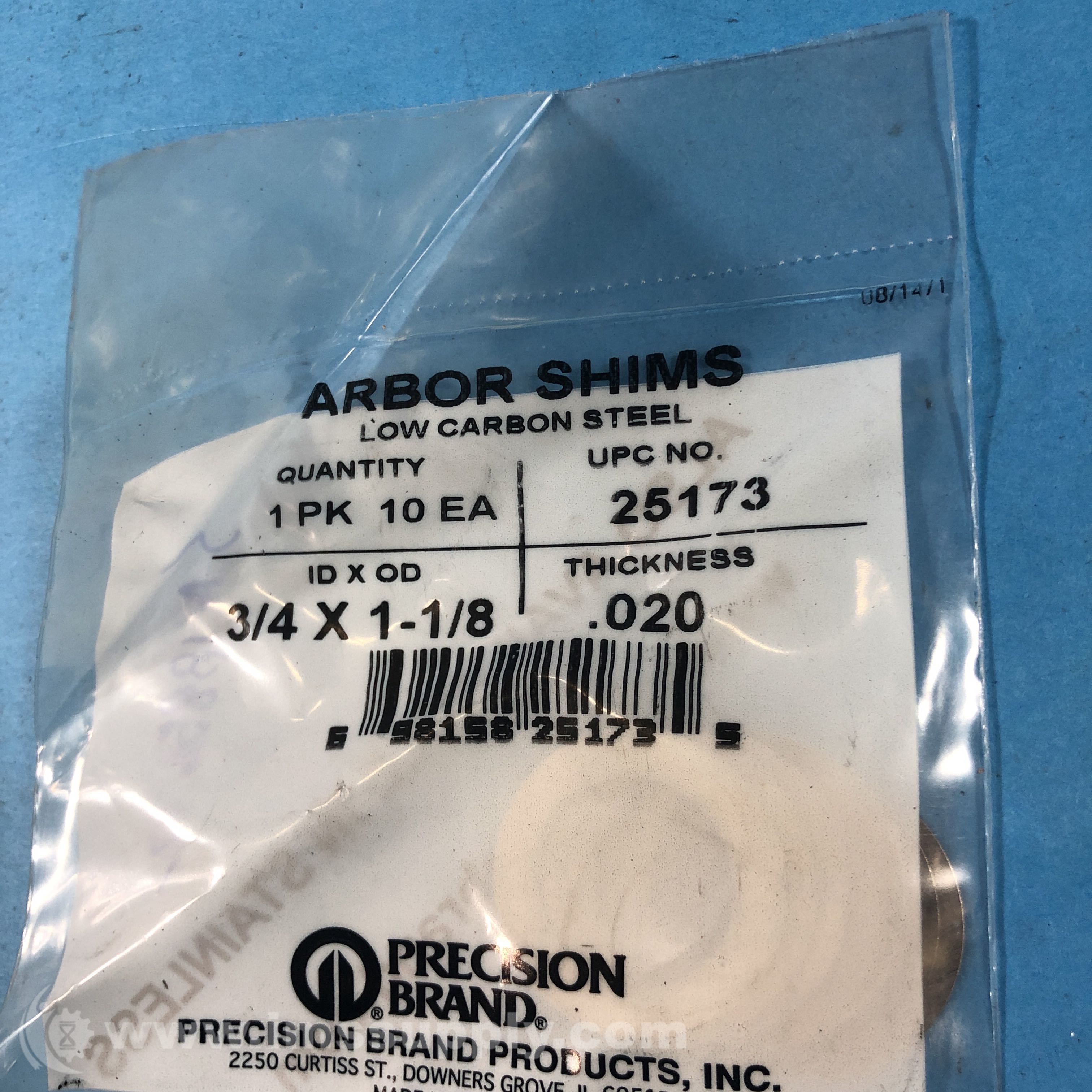 Precision Brand 25173 Bag of 10 Arbor Shims - IMS Supply