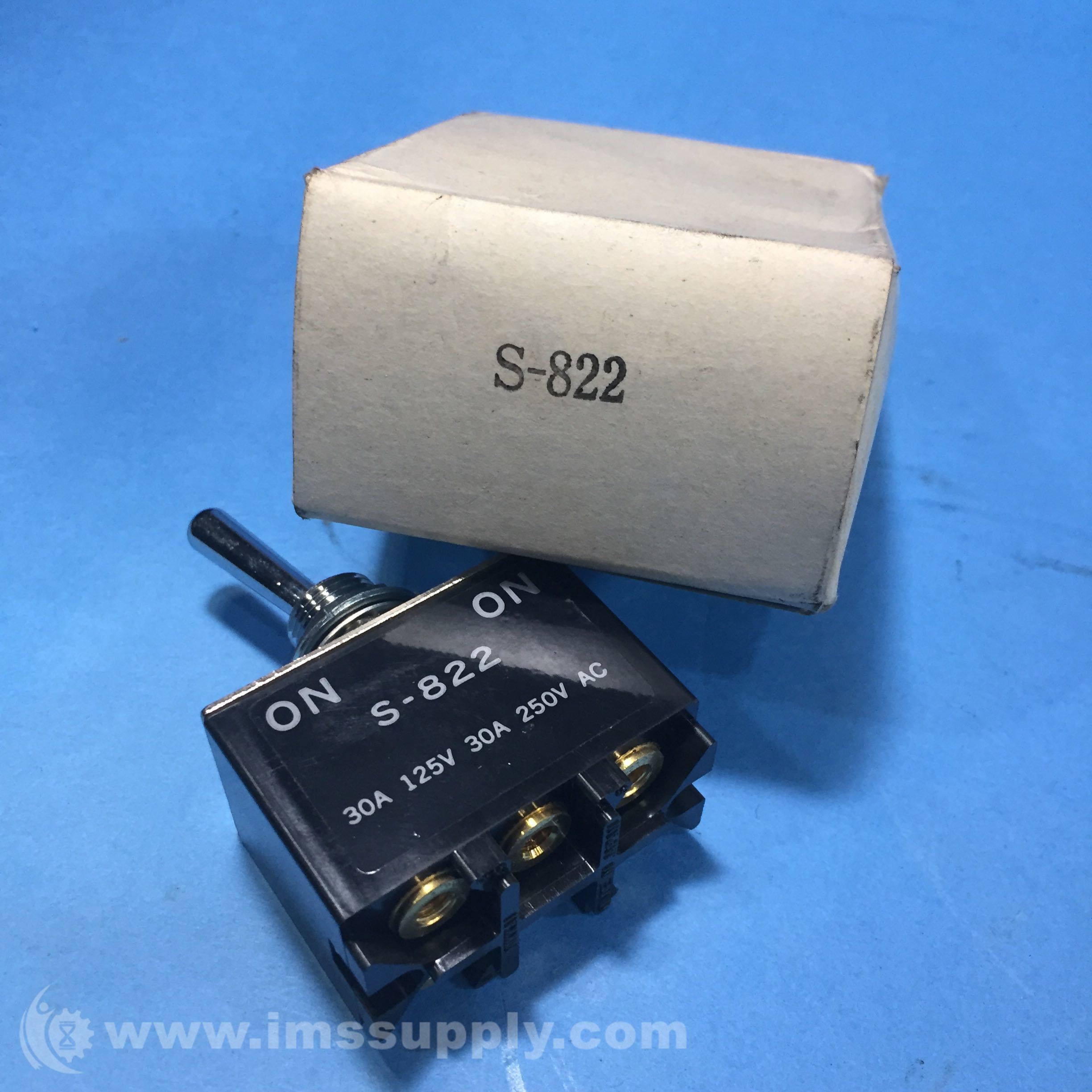 Nikkai S-822 Switch Toggle ON None ON DPDT Round Lever Screw Lug - IMS ...