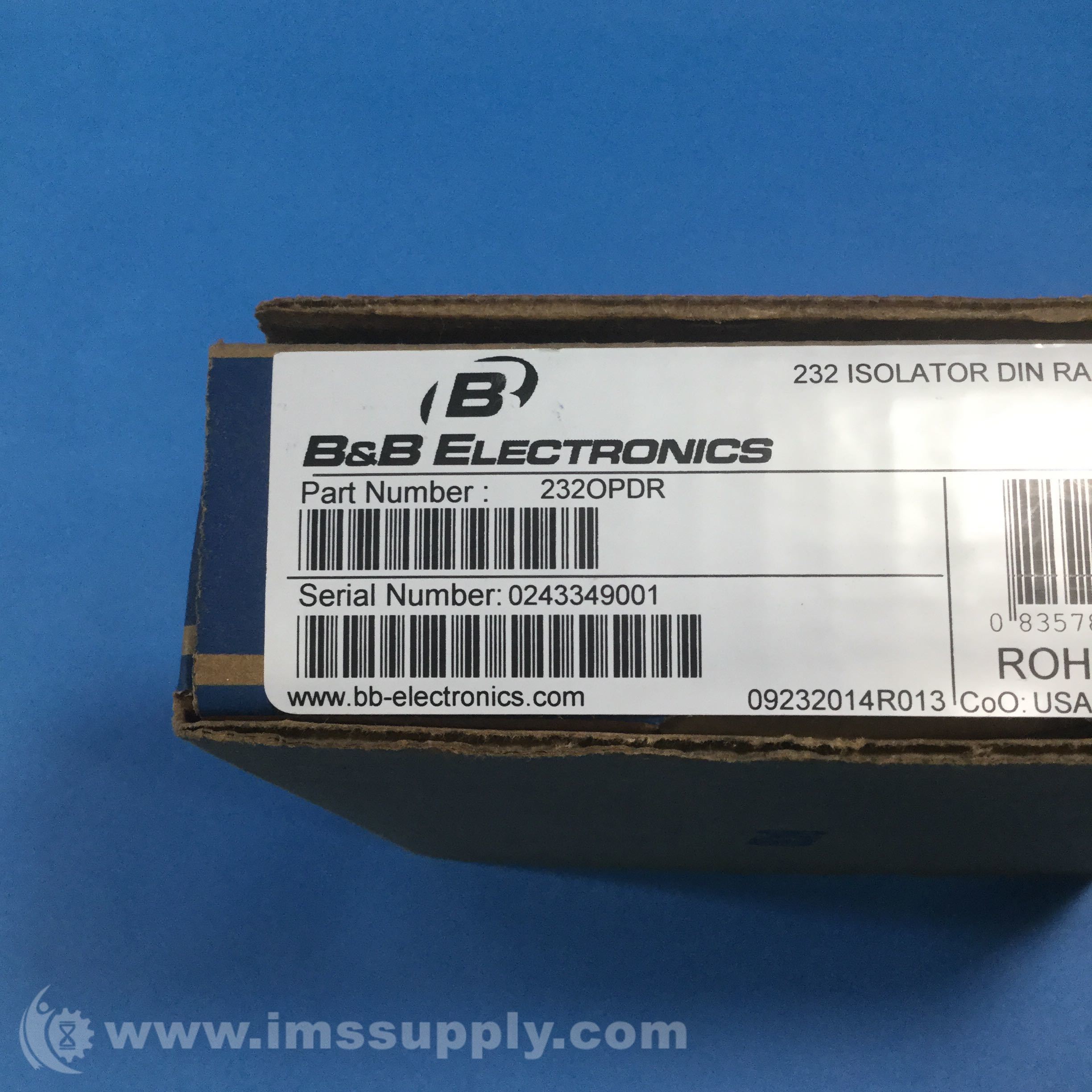B&b Electronics 232OPDR Interface Modules 232 Isolator DIN Mount - IMS Supply