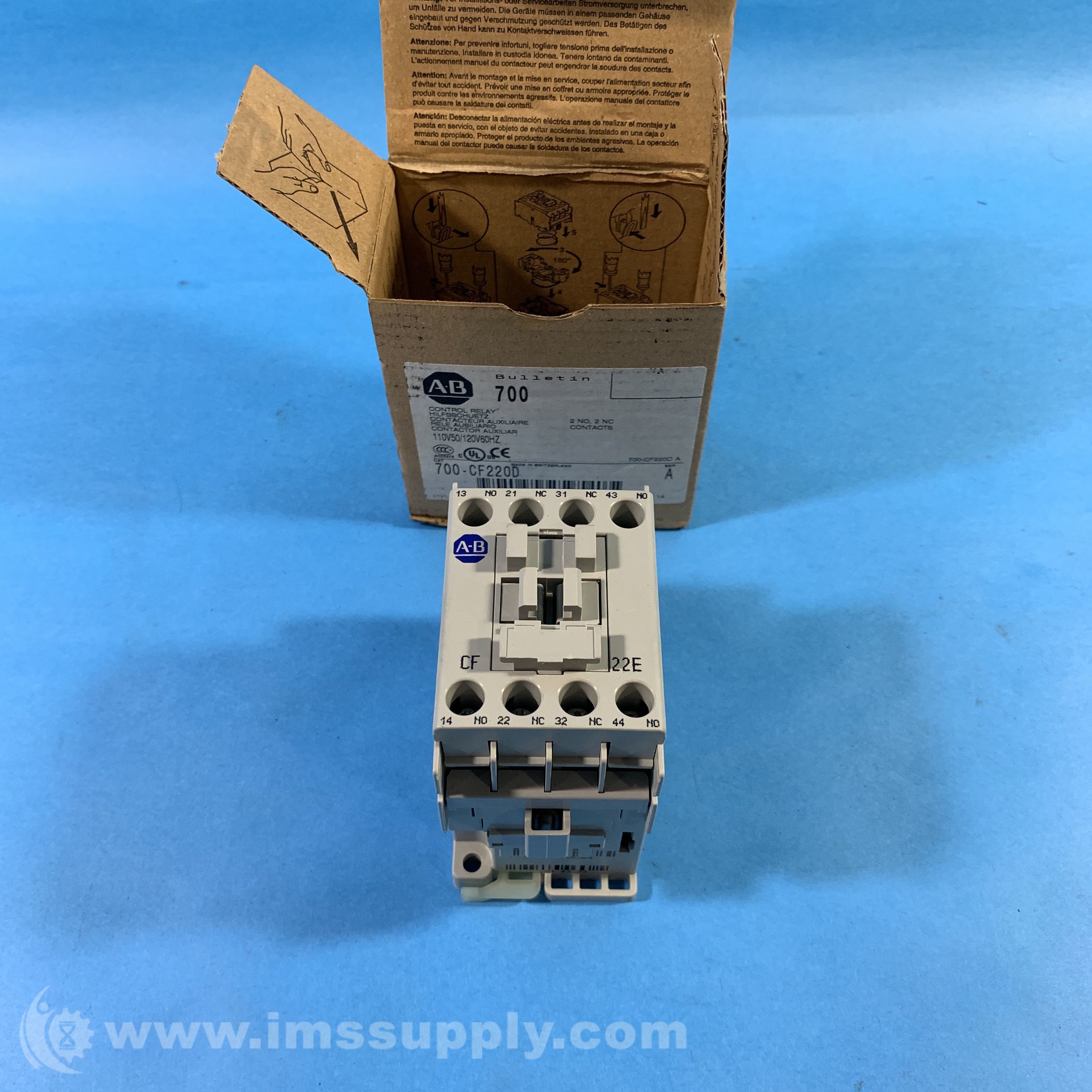 Allen Bradley 700-CF220D MCS-CF Control Relay - IMS Supply