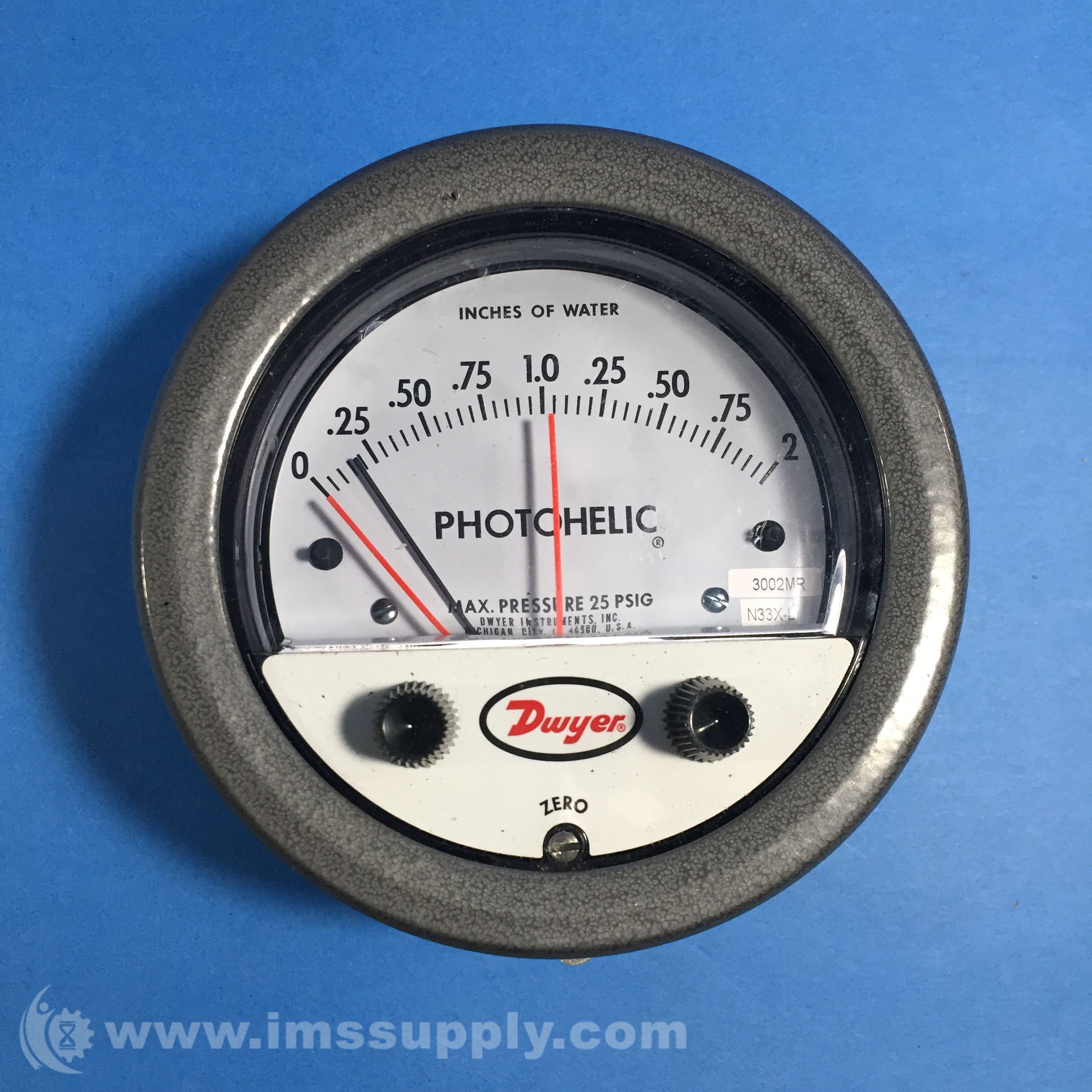 Dwyer Instruments 3000MR Photohelic Switch/Gauge - IMS Supply
