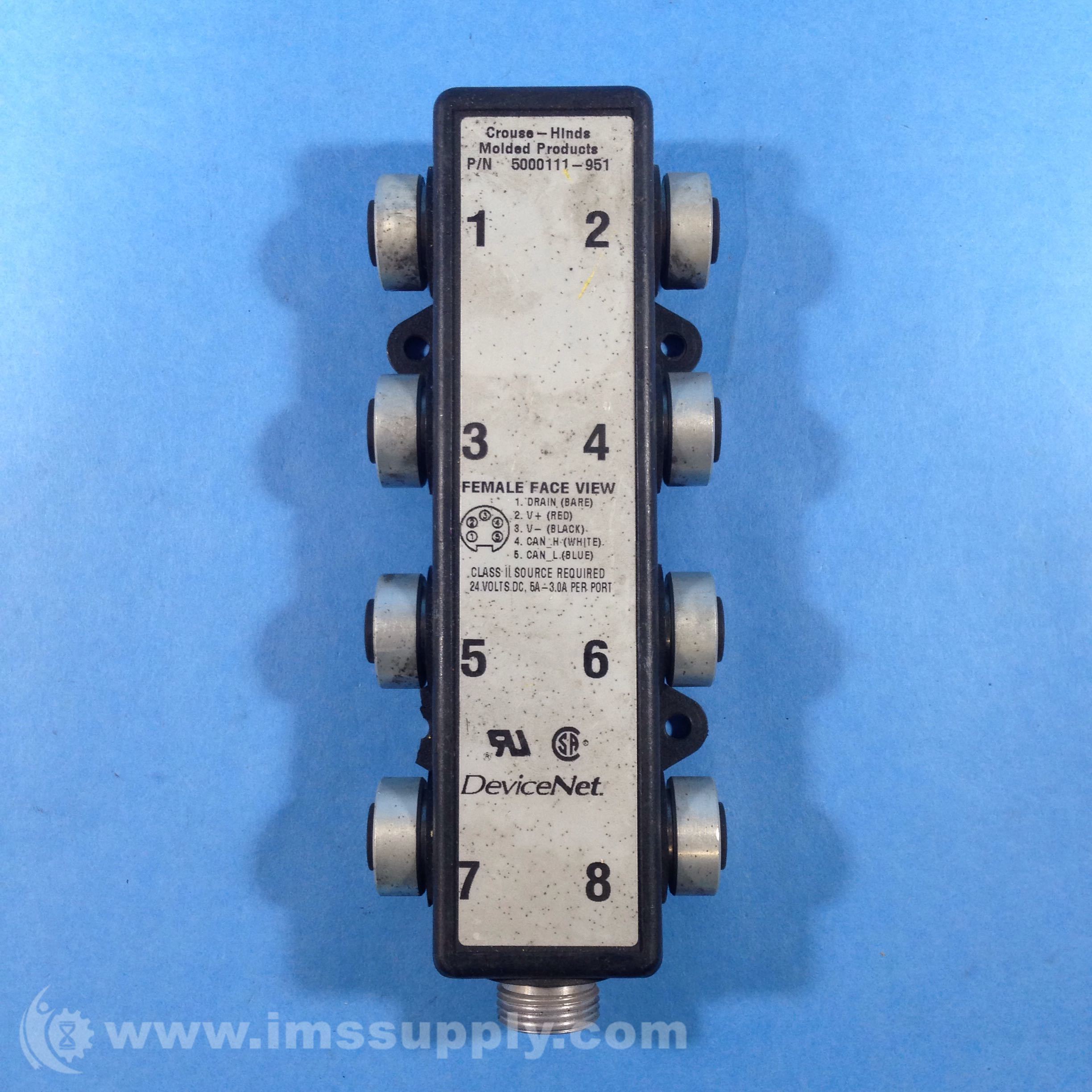 Crouse-Hinds 5000111-951 DeviceNet Tap Box - IMS Supply