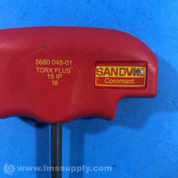 Sandvik 5680-048-01 TORX PLUS 15 IP T-handle Key - IMS Supply