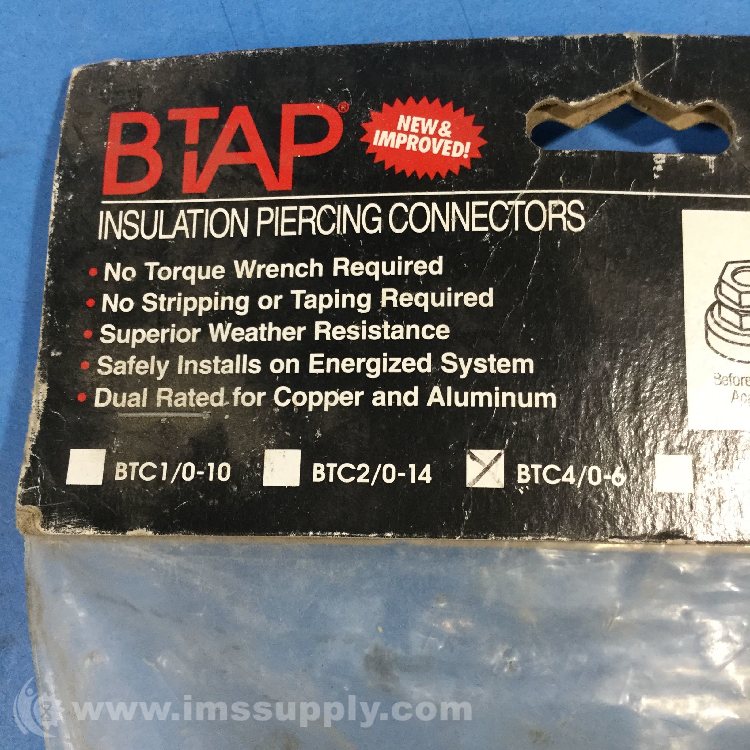 Buchanan Terminal Blocks BTC4/0-6 B-Tap Connector - IMS Supply